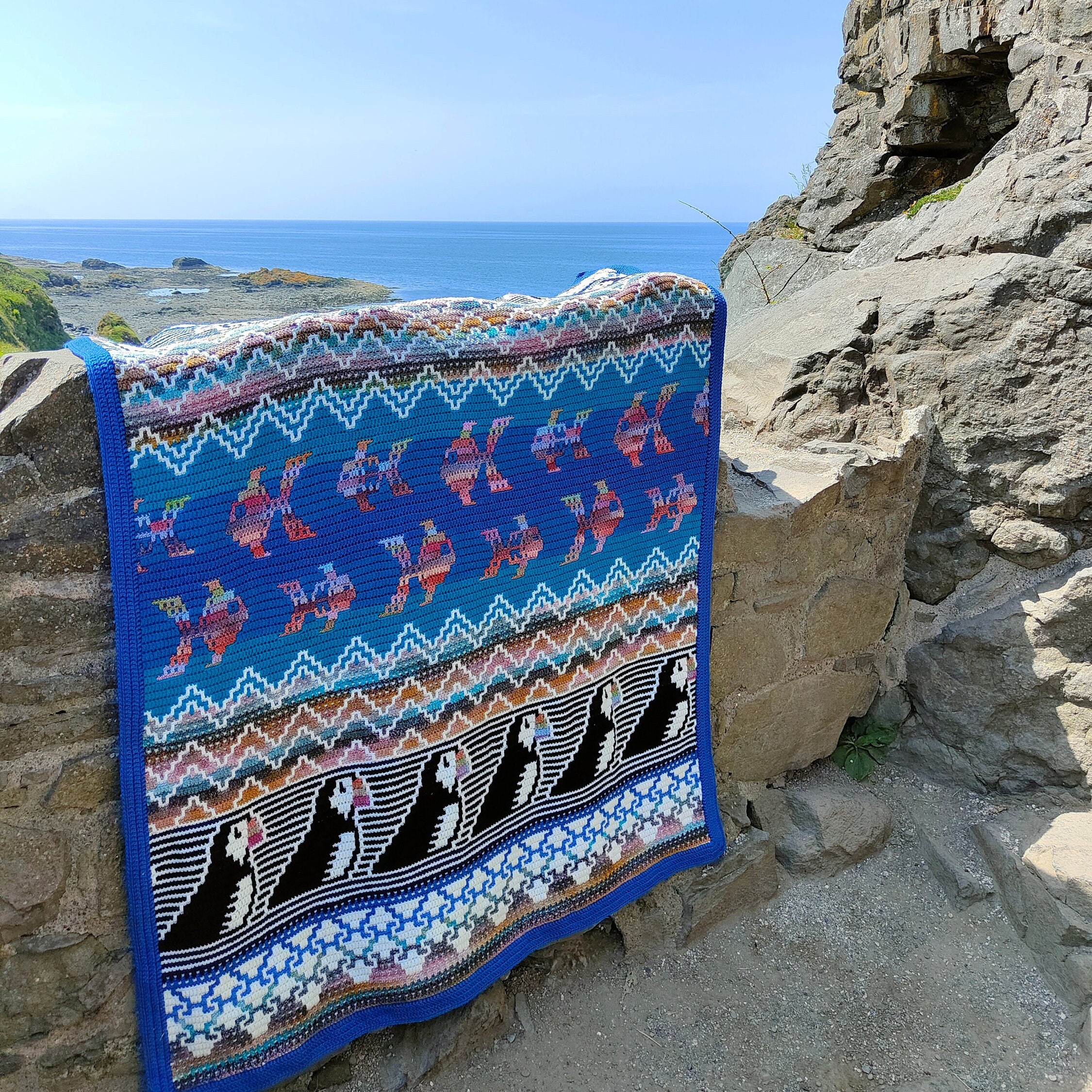 St Kilda - Puffins - Overlay Mosaic Crochet PATTERN - Digital Download ...
