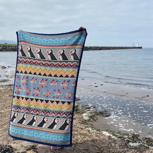 St Kilda - Puffins - Overlay Mosaic Crochet PATTERN - Digital Download ...