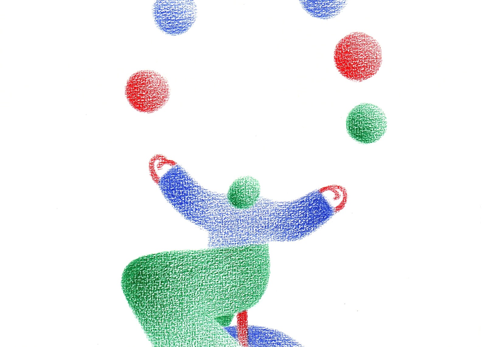 CIRCUS Original drawing A4 coloured pencil - Etsy France