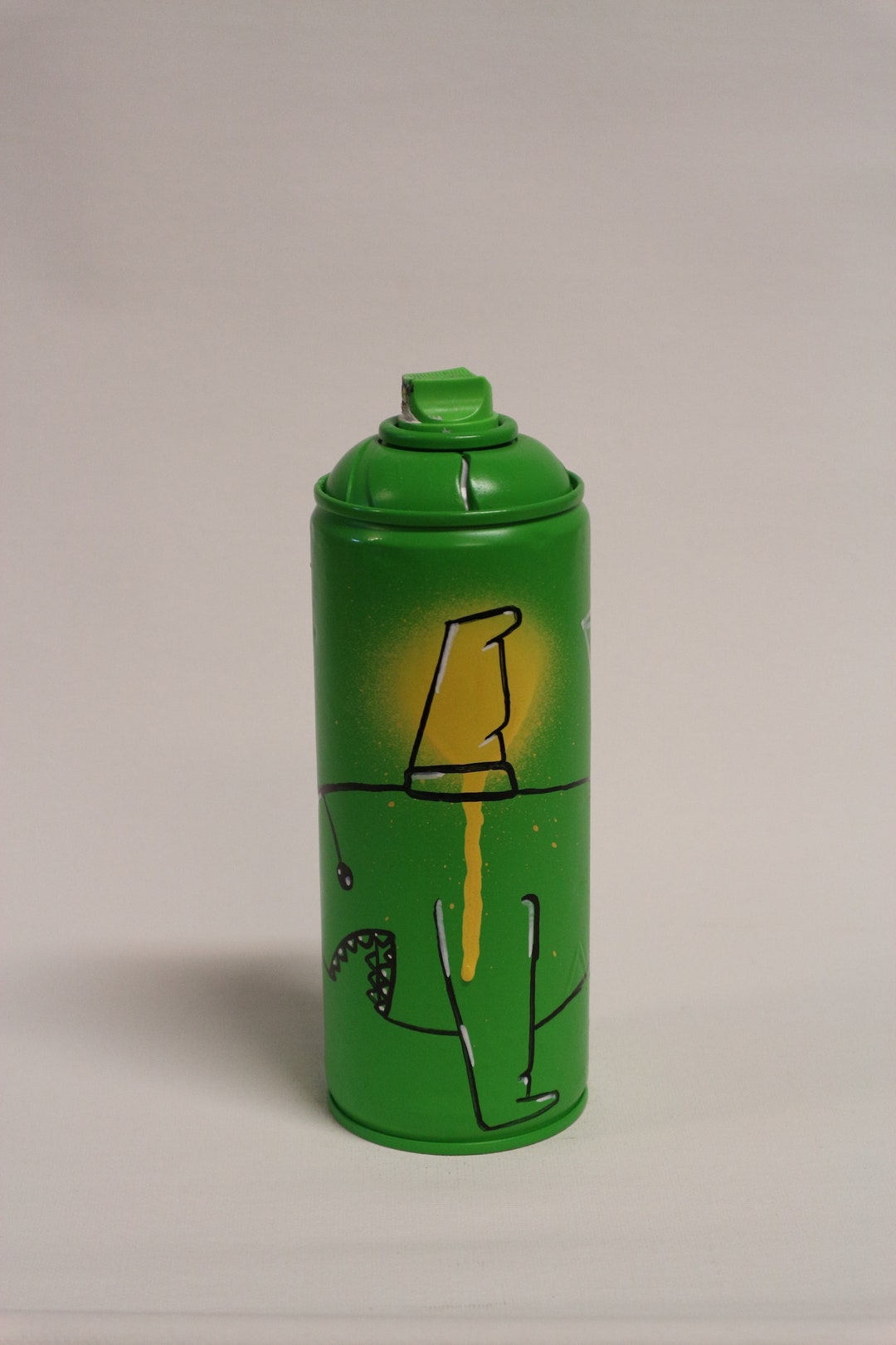 Original Graffiti Art - Empty Spray Can Art - Modern Street Art Shark ...