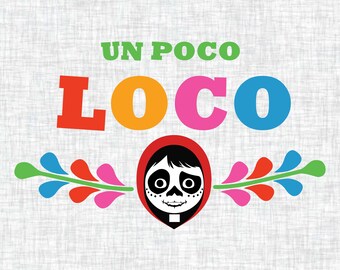 Un poco loco svg | Etsy