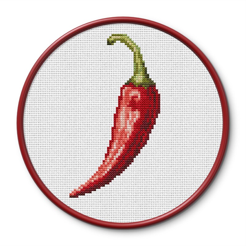Chilis Needlepoint Canvas - Etsy