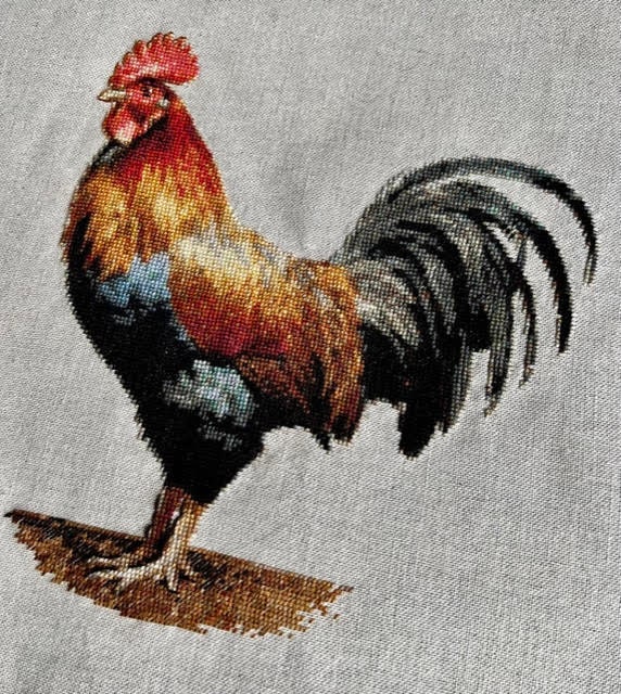Handsome Rooster Cross Stitch Pattern, Instant Download PDF and XSP ...