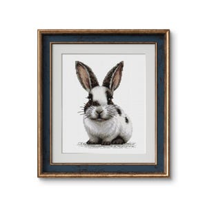 Cute Rabbit Cross Stitch Pattern, Instant Download PDF and XSD, Full ...