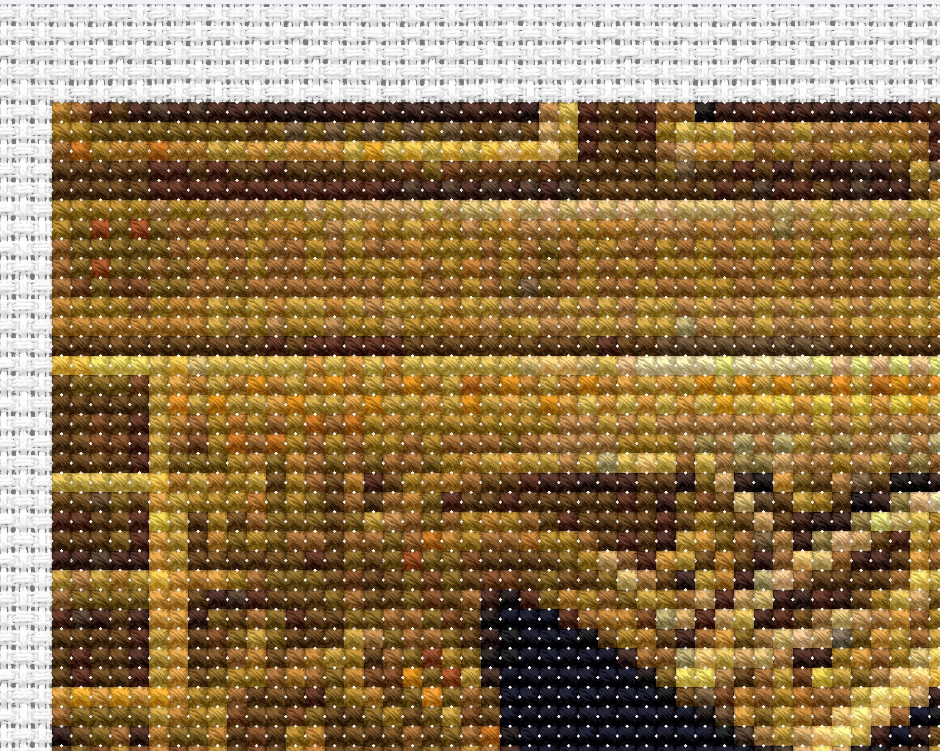 Anubis Cross Stitch Pattern, Full Coverage Ancient Egyptian God Cross ...