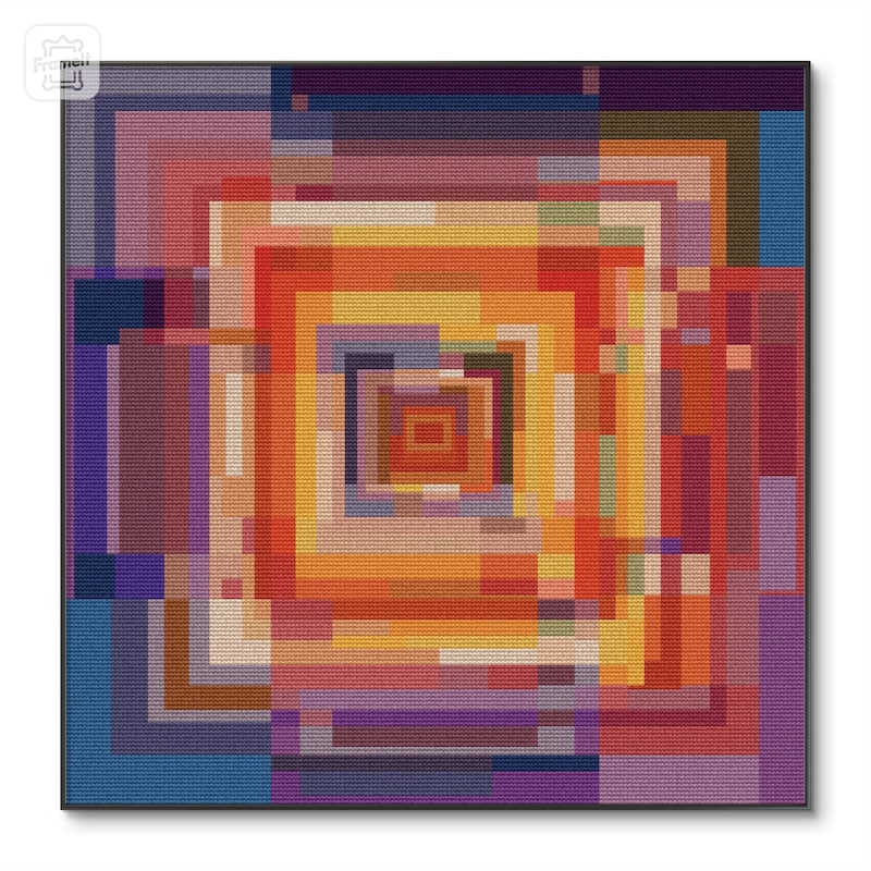 Geometric Cross Stitch Pattern - Etsy