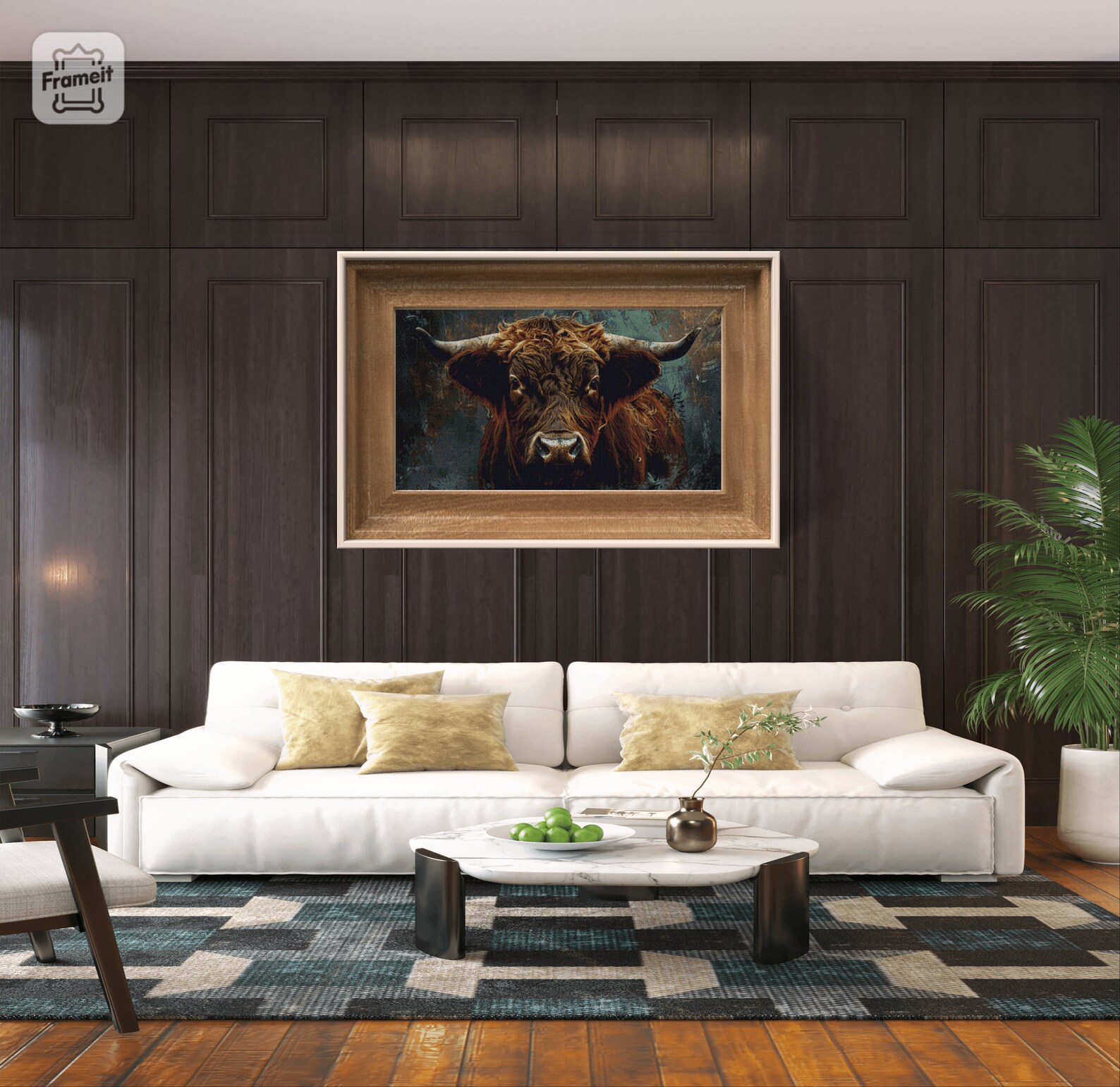 Highland Cow Cross Stitch Pattern, Instant Download, Full Coverage, Cow ...
