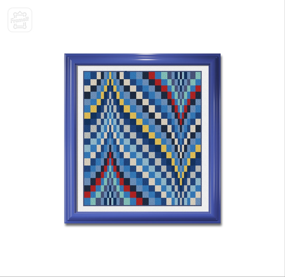 Bargello Quilt Cross Stitch Pattern, Needlework PDF, Cross Stitch Chart ...