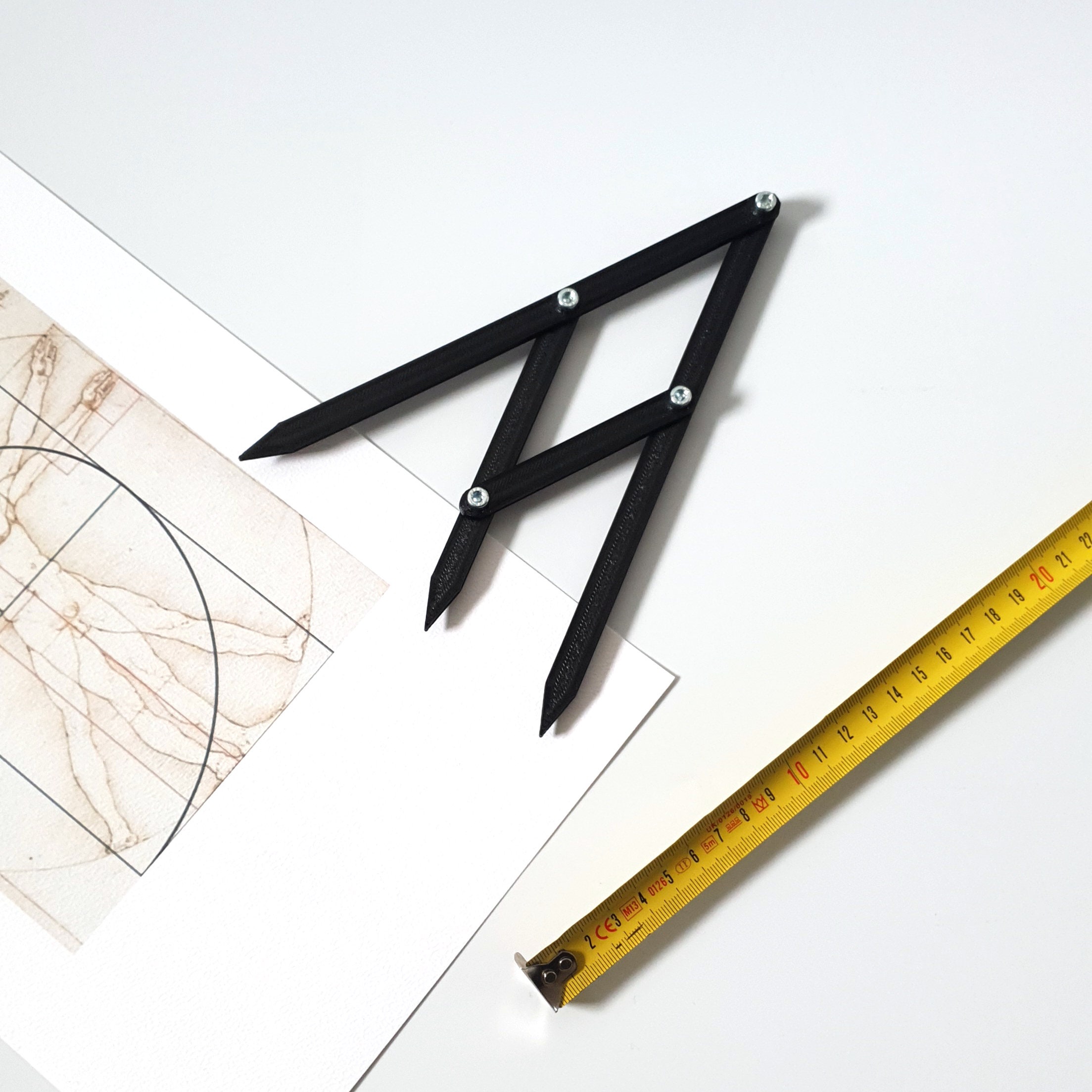 Fibonacci Gauge Golden Ratio Measurement Tool Golden Mean Caliper ...