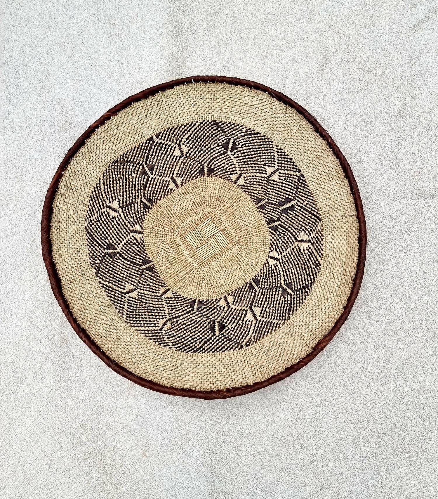 Binga Wall Basket Boho Rwanda Basket Gallery for Unique | Etsy