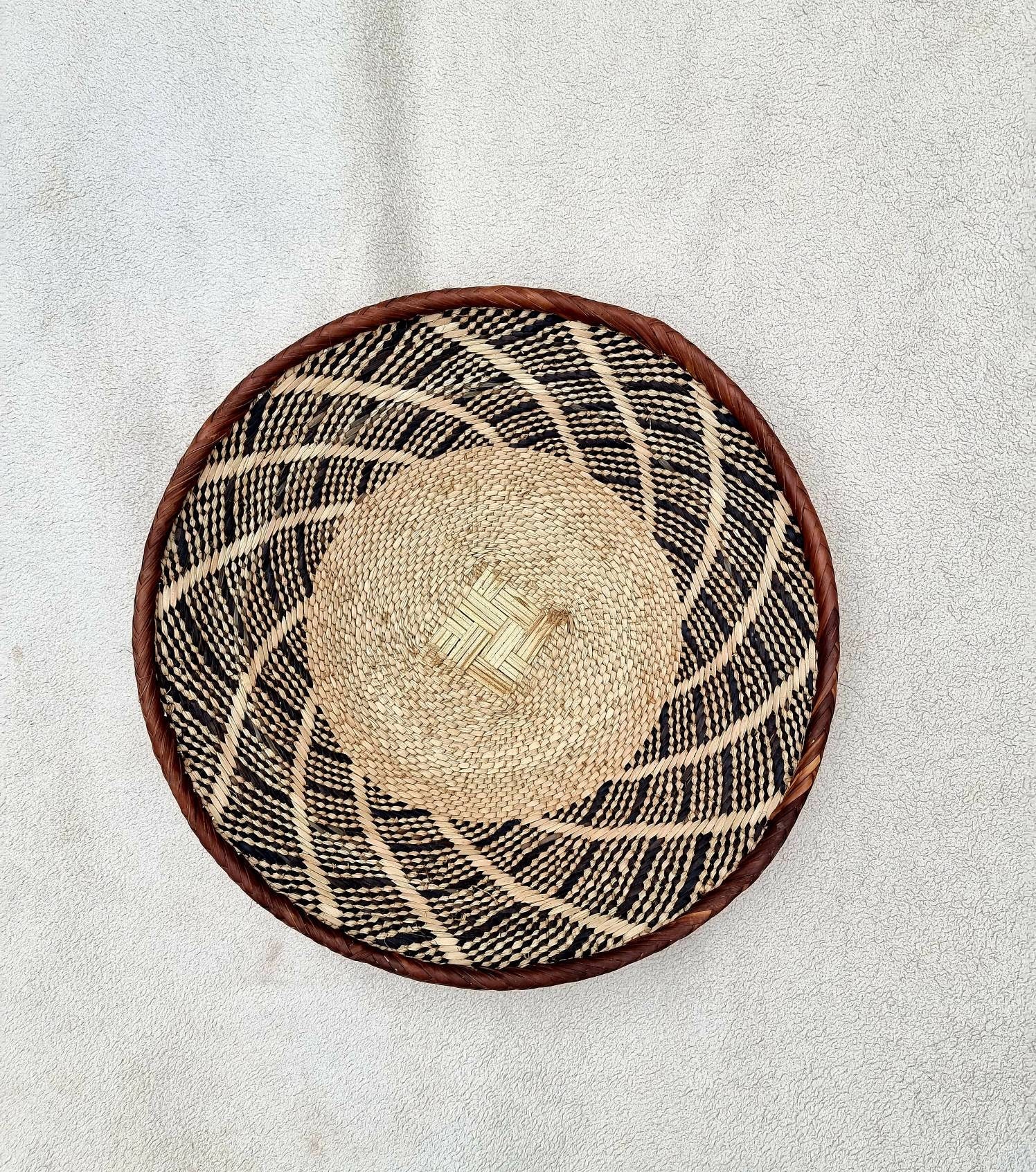 Binga Wall Basket Boho Rwanda Basket Gallery for Unique | Etsy