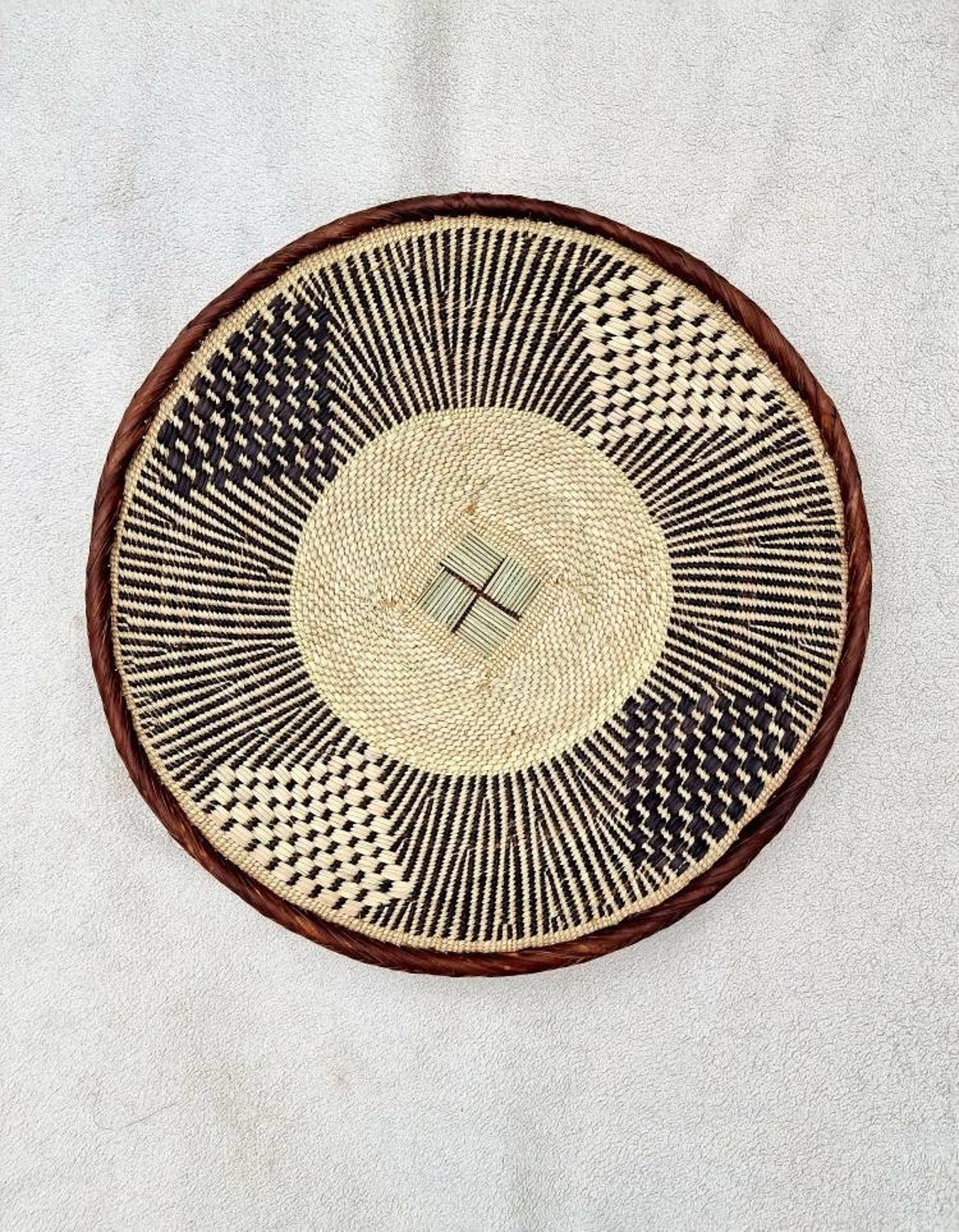 Binga Wall Basket Boho Rwanda Basket Gallery for Unique | Etsy