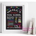 Digital First Day of School Sign, Back to School Poster, First Day of ...