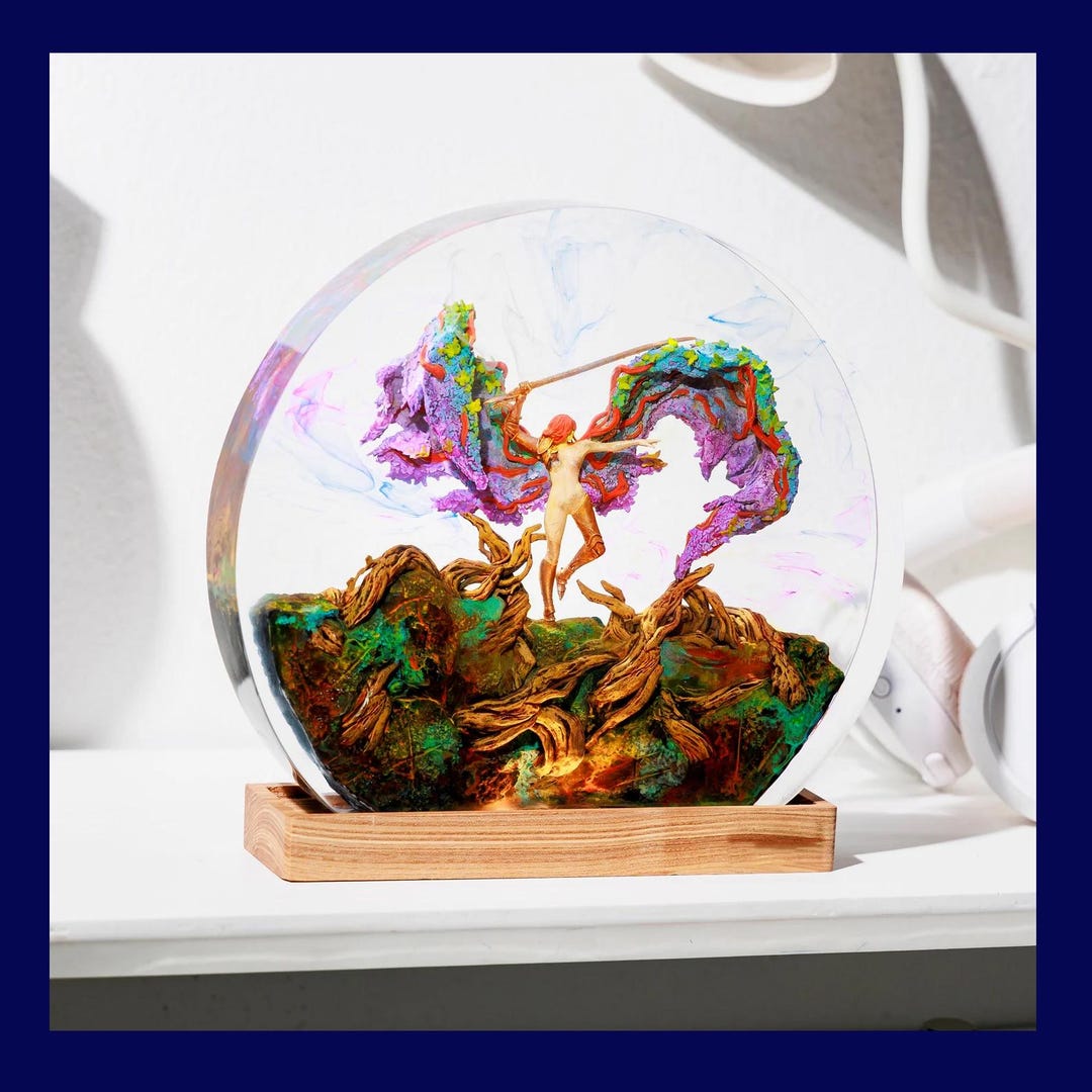 Malenia Powerful Boss Resin Lamp, Custom Night Light for Father's Gift ...