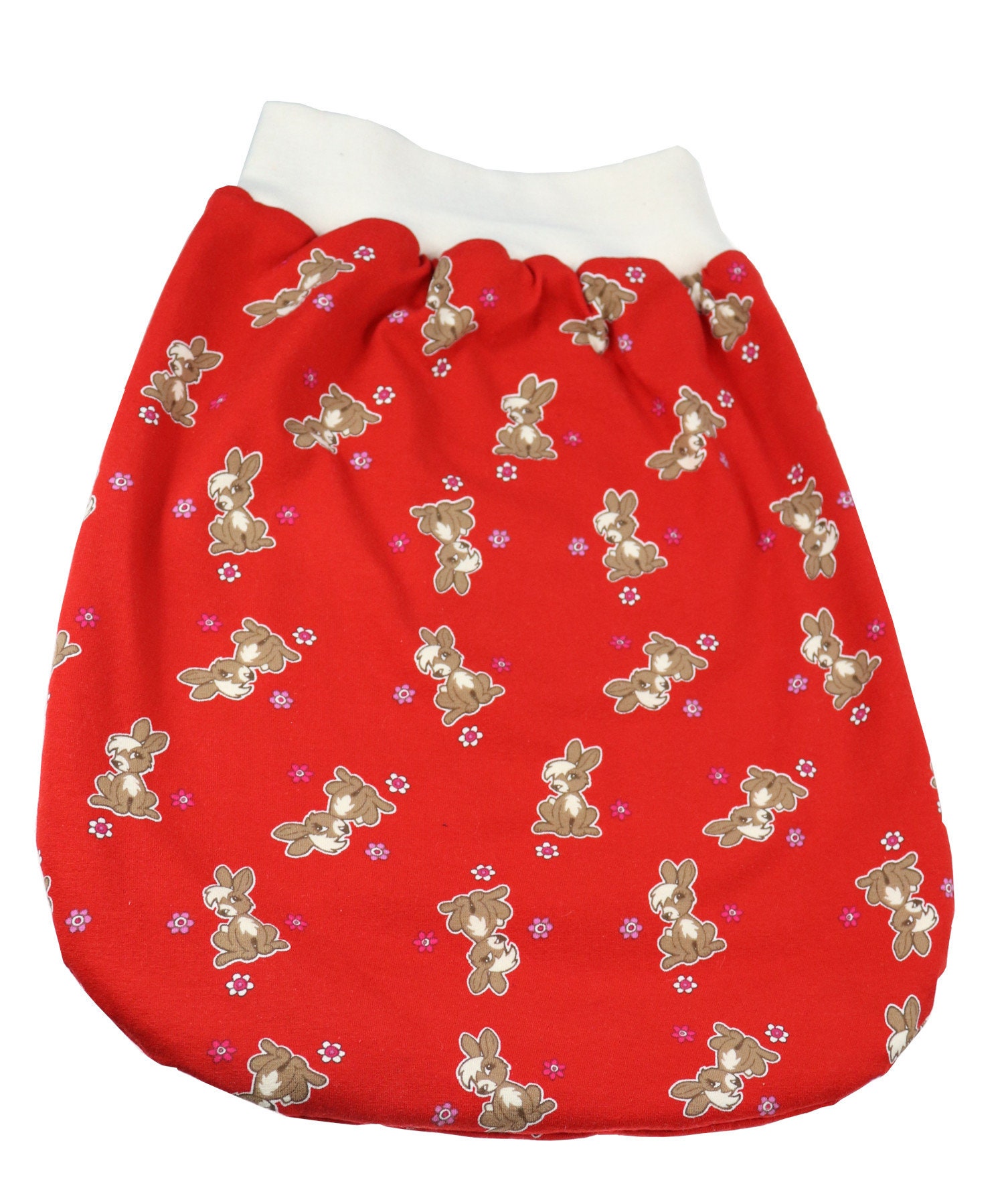 Romper bag rabbit red with name for babies and toddlers in various ...