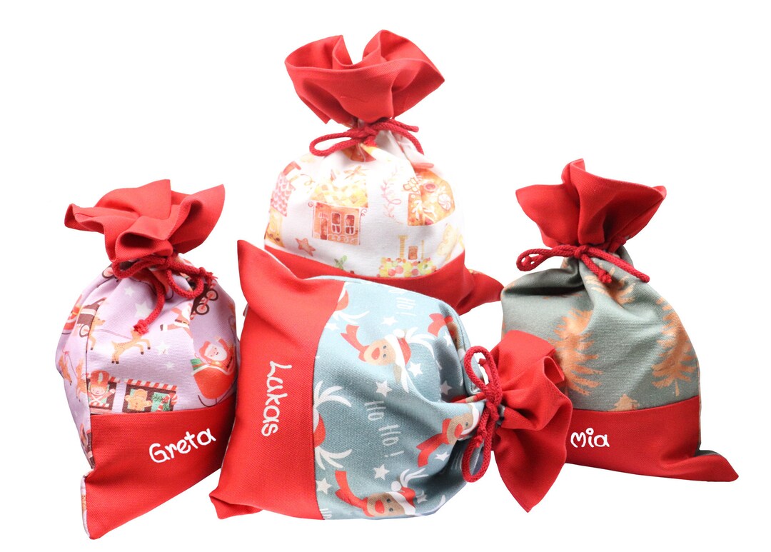Santa Claus Bag Named Christmas Tree Reindeer Nikolaus Gingerbread ...