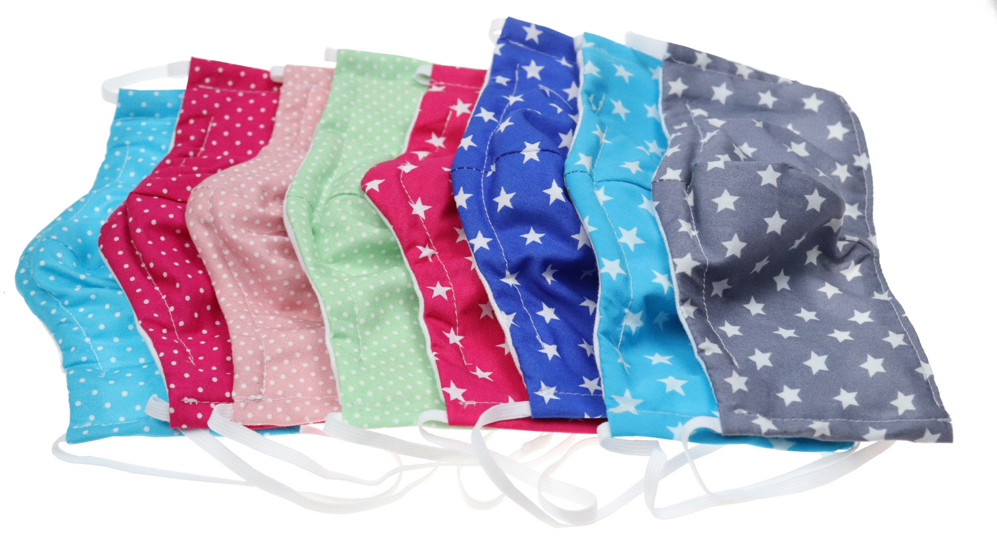 Fabric mask with filter bag different colors & designs Reusable cotton ...