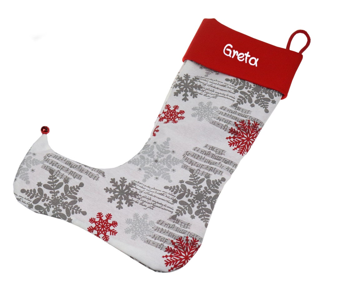 St. Nicholas Boots With Name Wichtelstiefel Snowflake St. Nicholas Sock ...