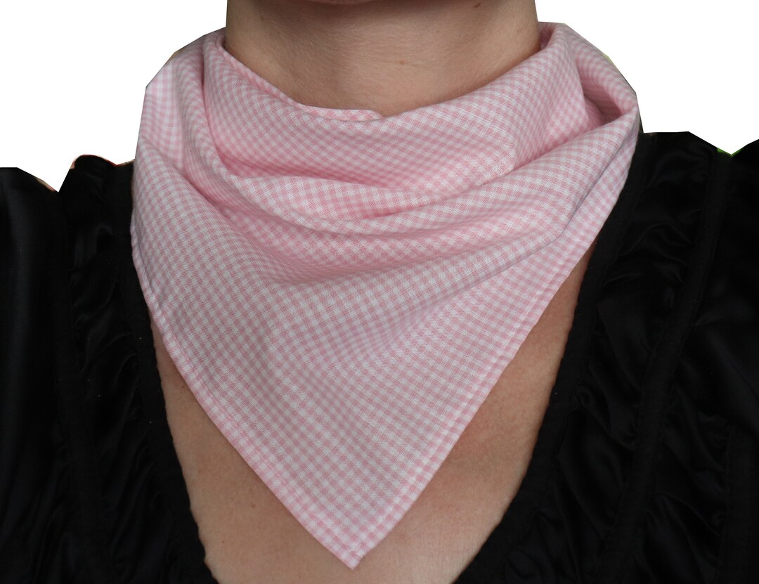 Scarf Checkered for Men and Women / Vichycheck Green Blue Purple Pink ...