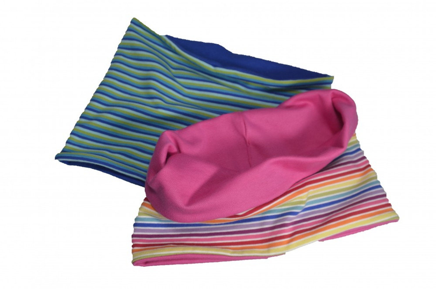 Children's scarf for girls pink red blue Kids Loop scarf Loop scarf ...