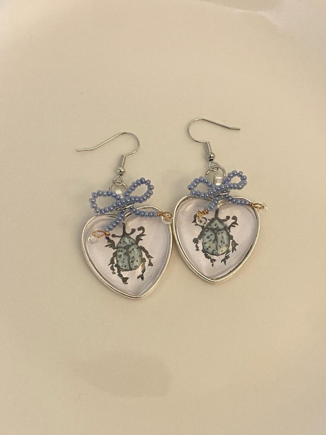 Hand Painted Blue Spotted Eastern Hercules Beetle (dynastes Tityus ...