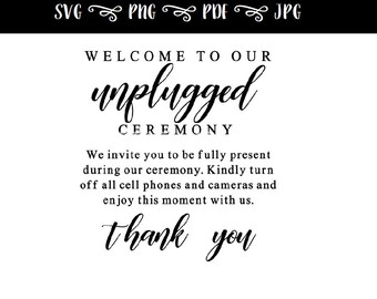 Unplugged Sign Svg | Etsy