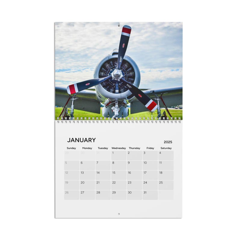 2025 Vintage Airplane Calendar, Wall Decor, Home Organization, Gift for ...