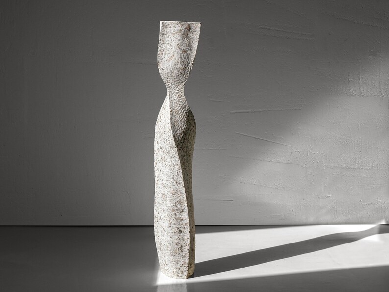 Sculptural Tall Floor Vase, Interior Accent - Etsy
