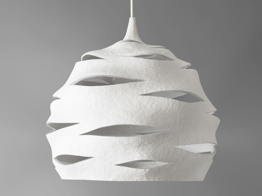 White Light Ficture, Dining Room Lighting, Modern Light Fixture ...