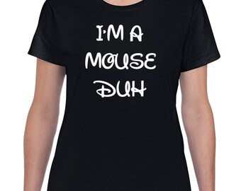 I'm A Mouse Duh Funny Halloween Costume Girls T-shirt - Etsy