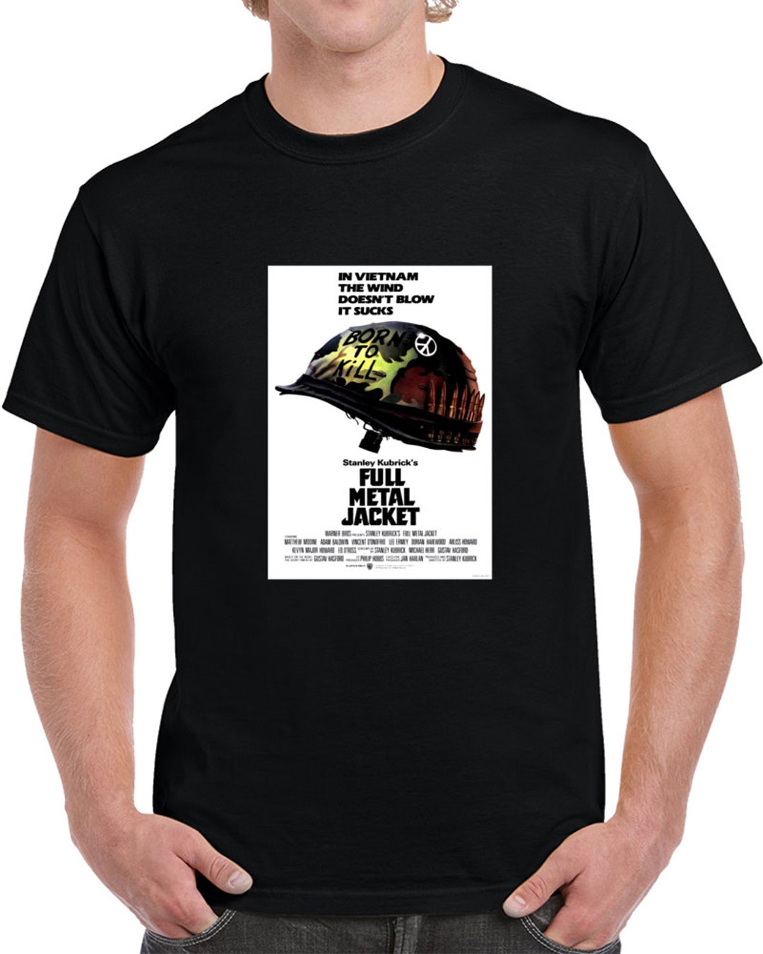 Full Metal Jacket Tee Retro Movie Poster Fan T Shirt - Etsy