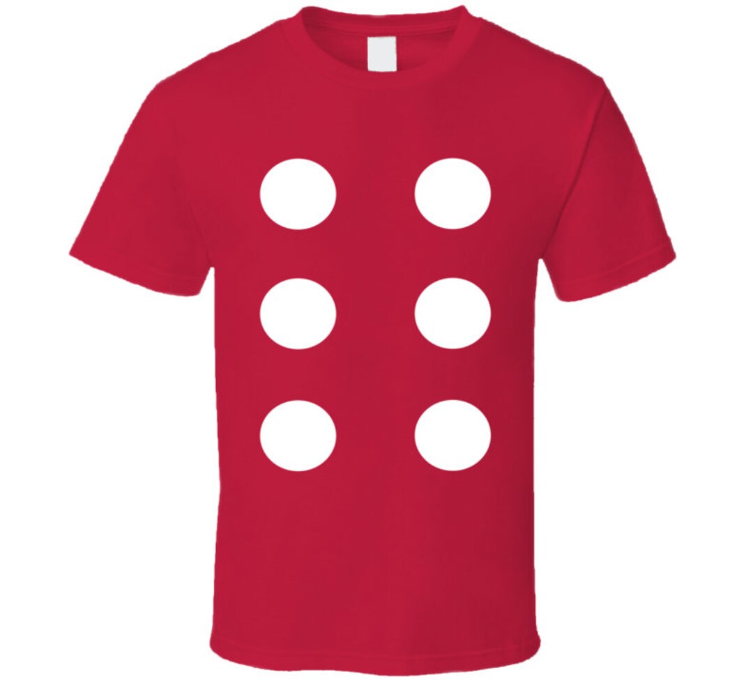 Red Dice Number 6 Six Tee Cool Group Halloween Costume T Shirt - Etsy