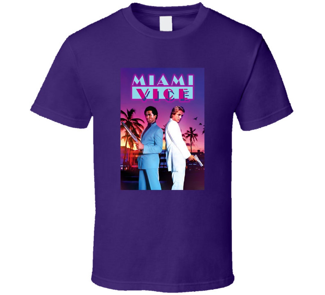 Miami Vice Tee Retro 80s Television Series Tv Show Fan T Shirt - Etsy