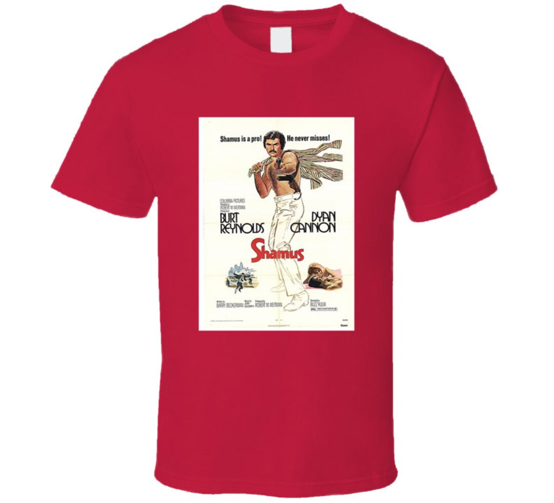 Shamus Movie Tee Cool Burt Reynolds Fan Retro Movie Poster T Shirt - Etsy