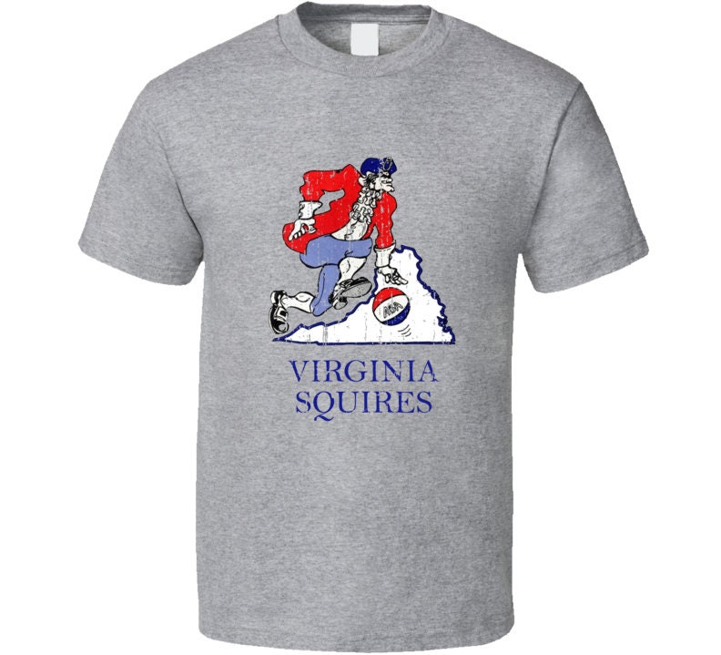 Virginia Squires Logo Tee Retro Aba Basketball T Shirt - Etsy