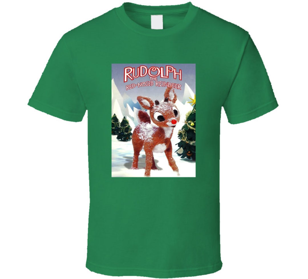 Rudolph the Red Nosed Reindeer Tee Animated Christmas Classic Movie T ...