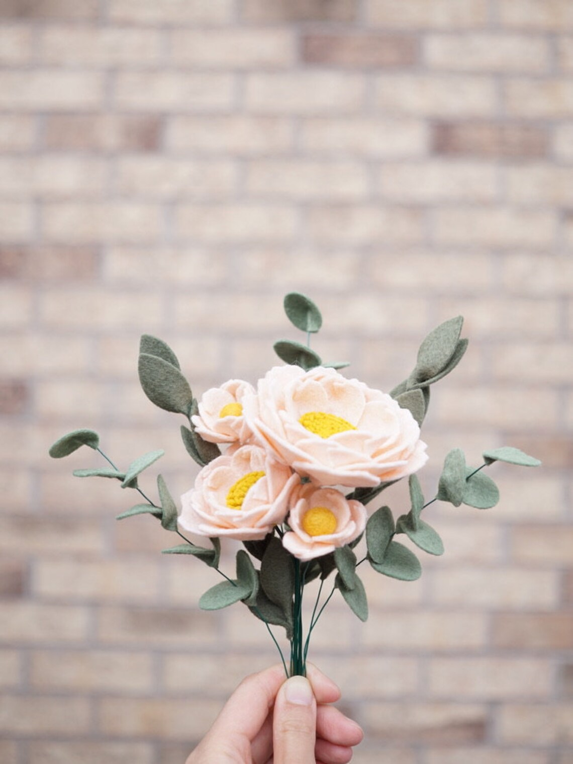 PDF Tutorial ONLY Felt Peony Bouquet DIY Felt Flowers | Etsy