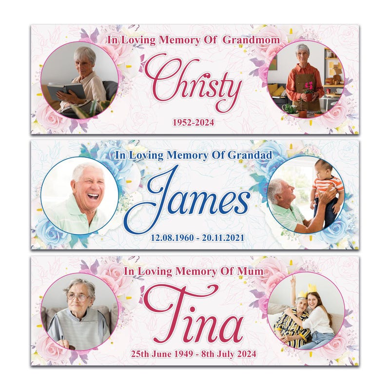 Memorial Birthday Banner - Etsy UK