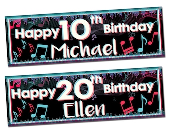 Music Inspired Birthday Bundle Music Party Bundle Dance - Etsy