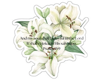 Psalm 100:4 Bible Verse Sticker Christian Gift Scrapbooking Decoration ...