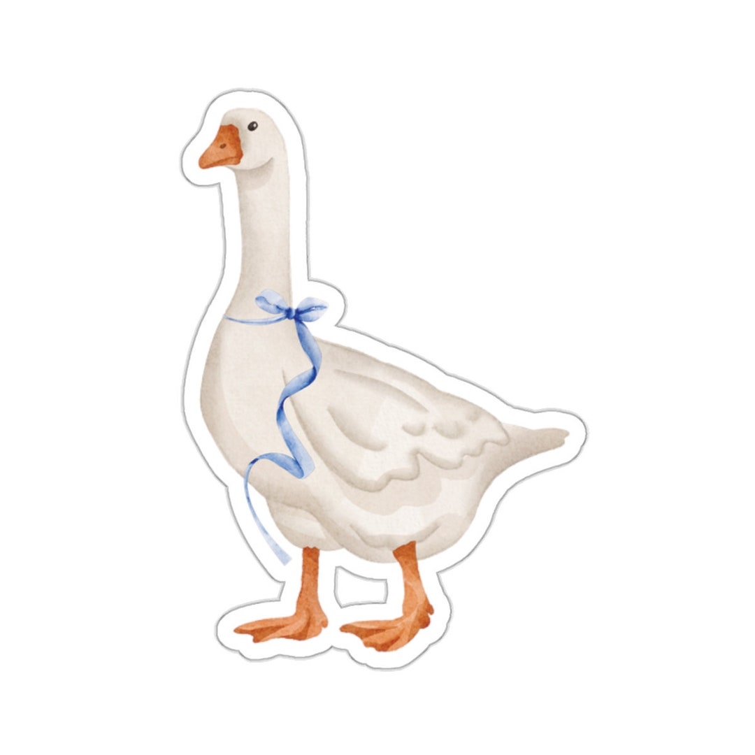 90's Goose Blue Sticker Christian Gift Scrapbooking Decoration Crafting ...