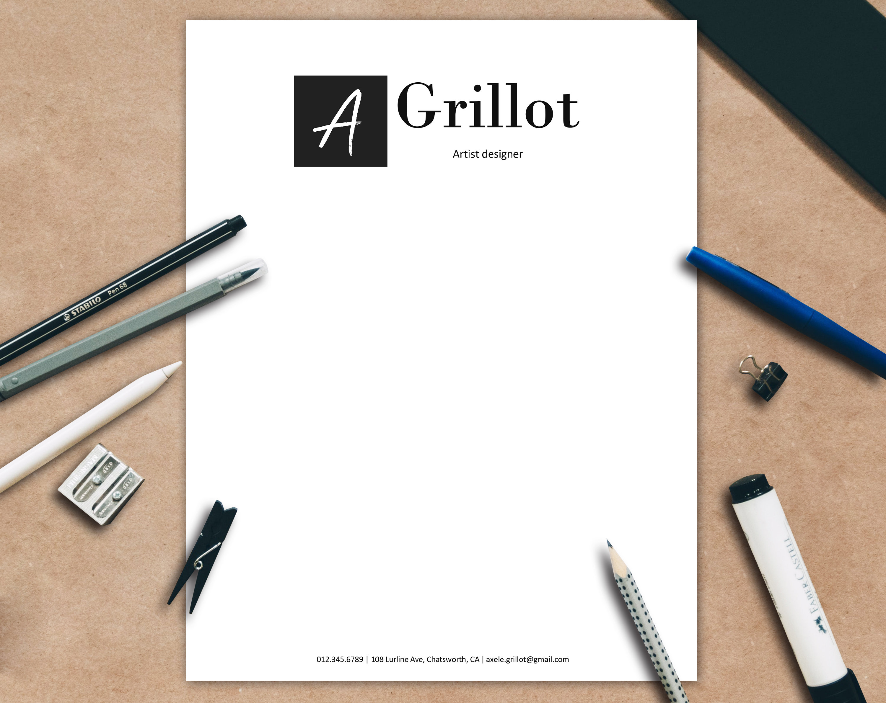 Letterhead Template for Word, Personalized Business Letterhead, Custom ...