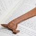 Sausage Dog Bookmark, Custom Leather Bookmark, Miniature Dachshund Gift ...