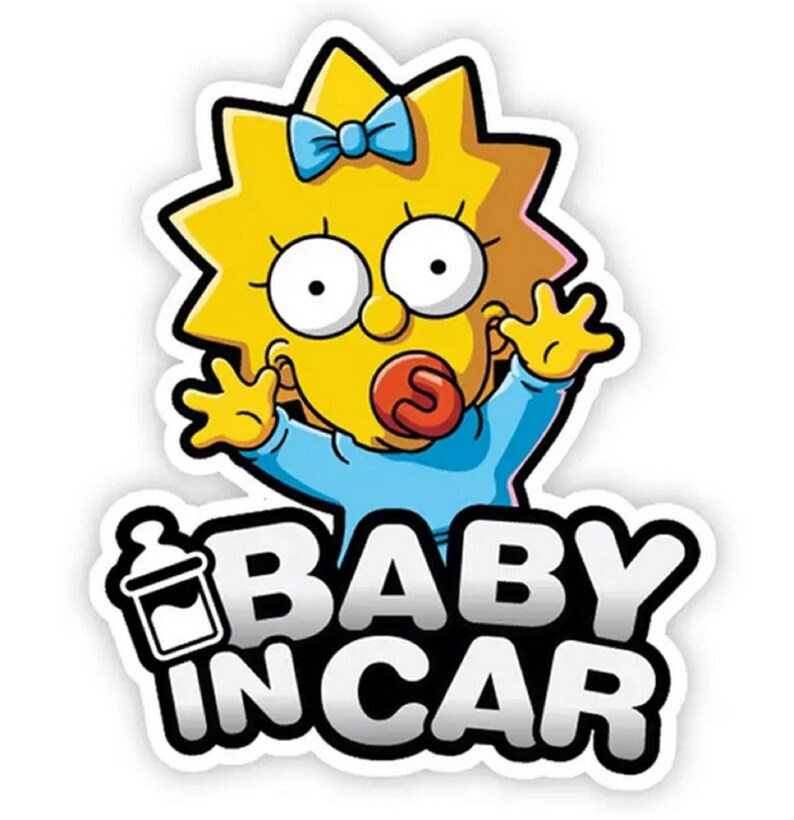 Car Sticker Decal, Children on Board, Baby in Car Sticker, Funny Car ...