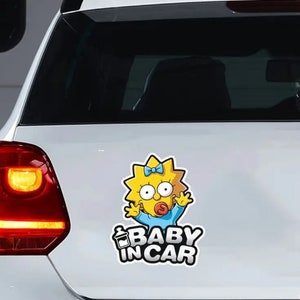 Car Sticker Decal, Children on Board, Baby in Car Sticker, Funny Car ...