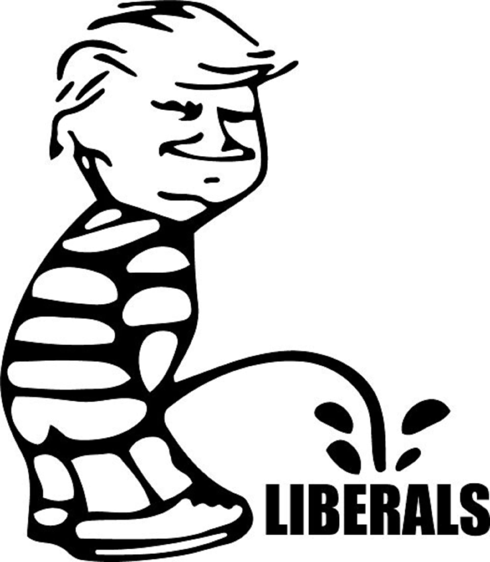 Decal Piss on Liberals, Donald Trump Decal, Decal Vinyl, Car Decal ...