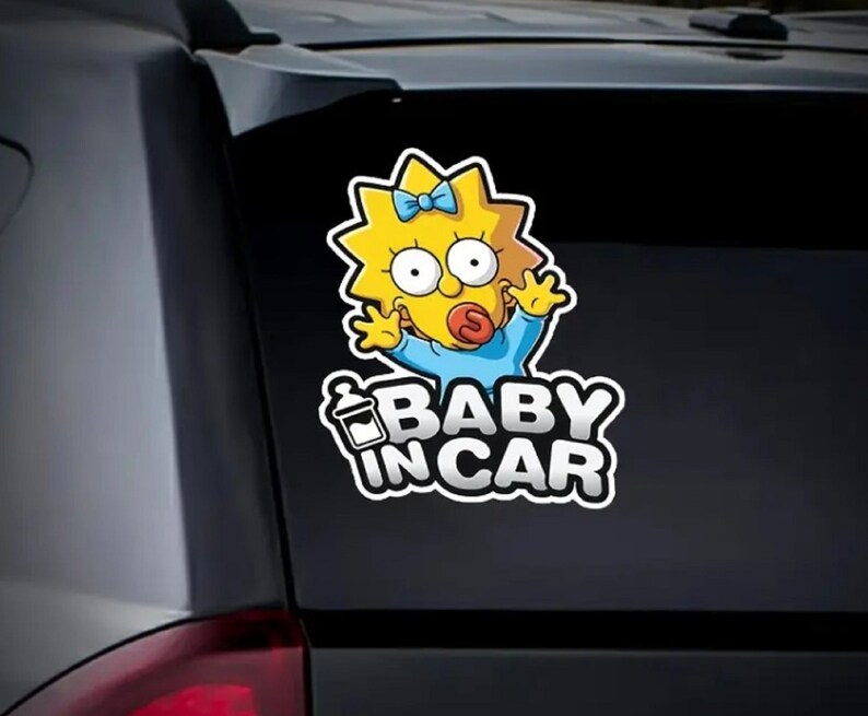 Car Sticker Decal, Children on Board, Baby in Car Sticker, Funny Car ...