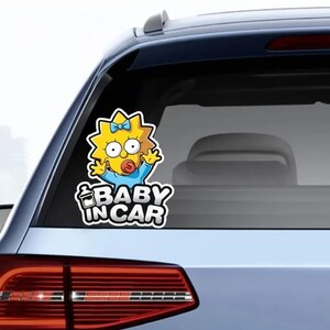 Car Sticker Decal, Children on Board, Baby in Car Sticker, Funny Car ...