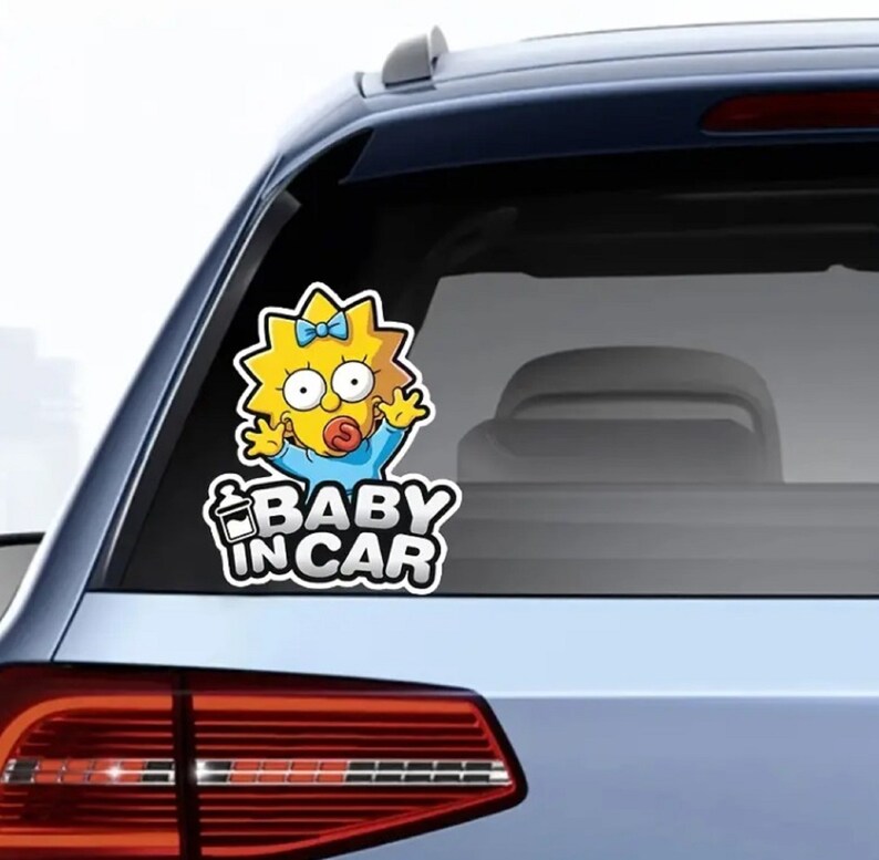Car Sticker Decal, Children on Board, Baby in Car Sticker, Funny Car ...