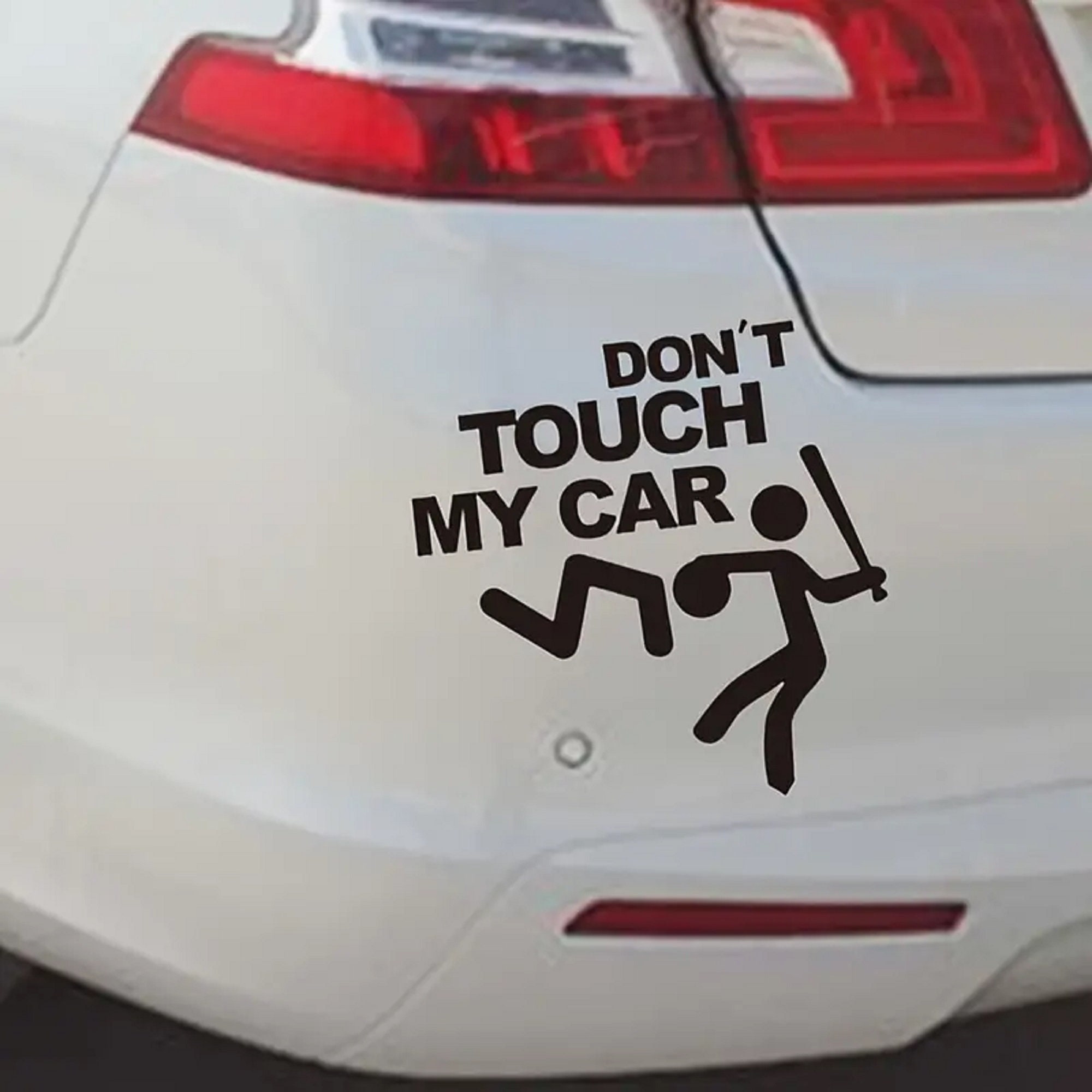 Funny Car Stickers-don't Touch My Car Vinyl Sticker, Car Window, Decal ...